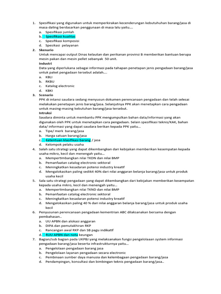 Latihan PBJ Level-1 | PDF