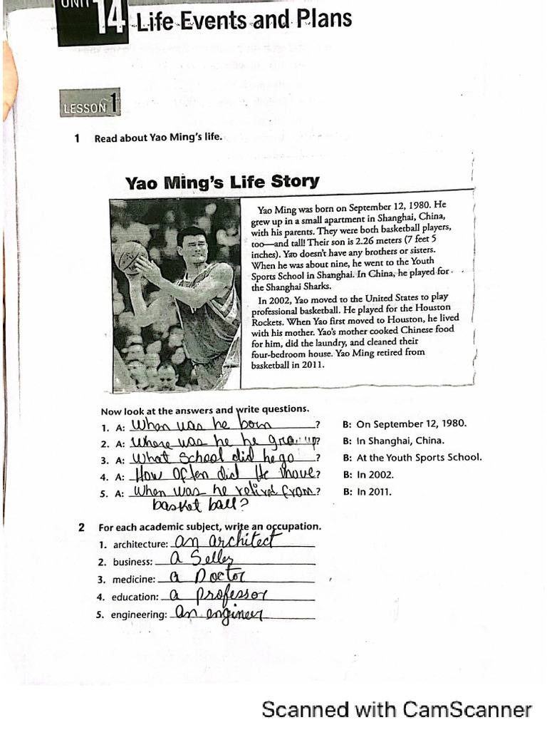 Unit 14 Workbook | PDF