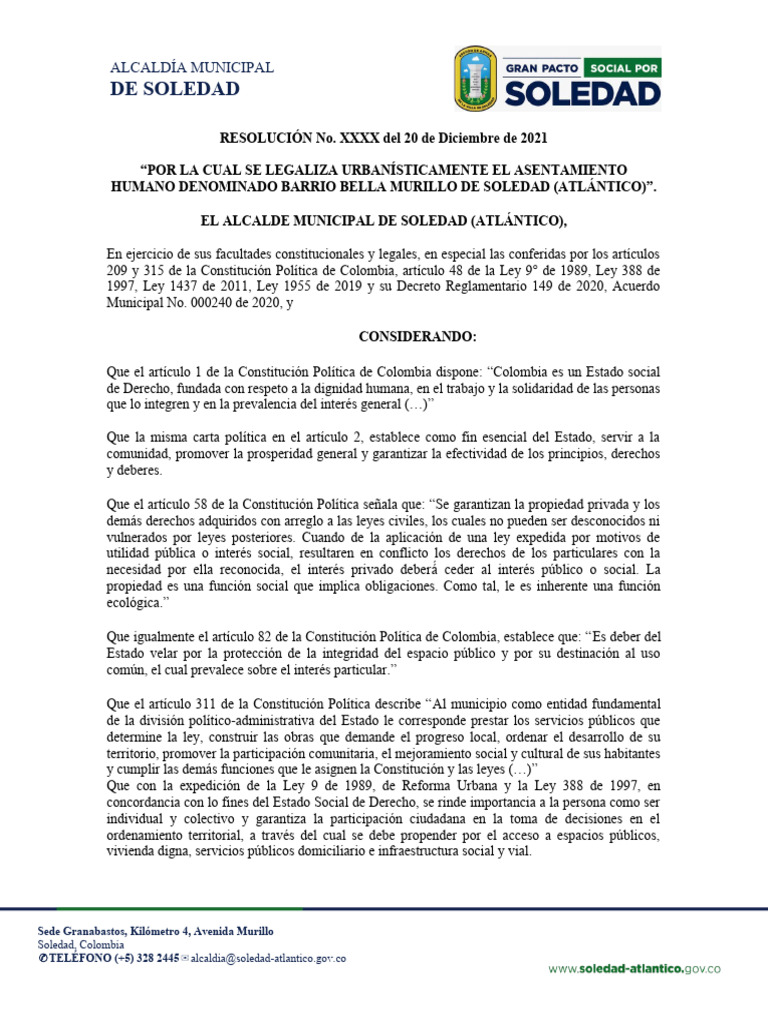 Resolución Modelo | PDF