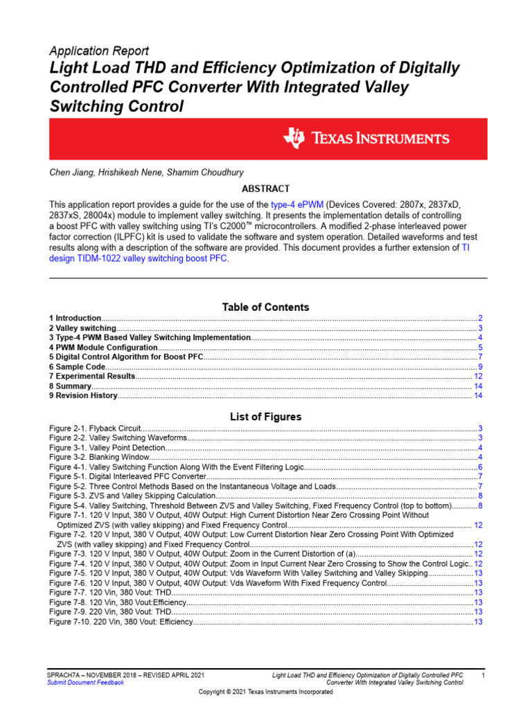 Light Load THD and Efficiency Optimization of Digitally Controlled PFC ...