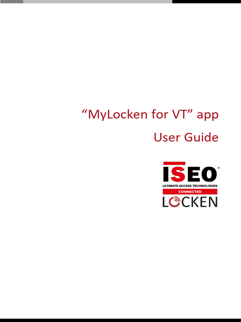MyLocken For VT Guide EN 20230710 - V02 | PDF