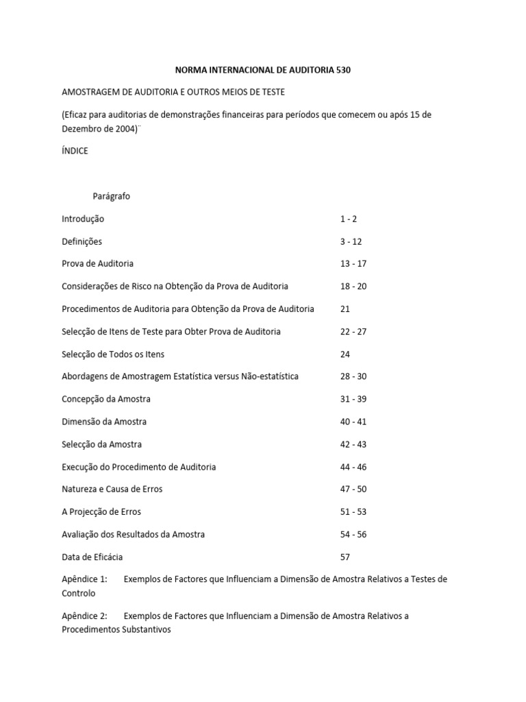 Isa 530 | PDF