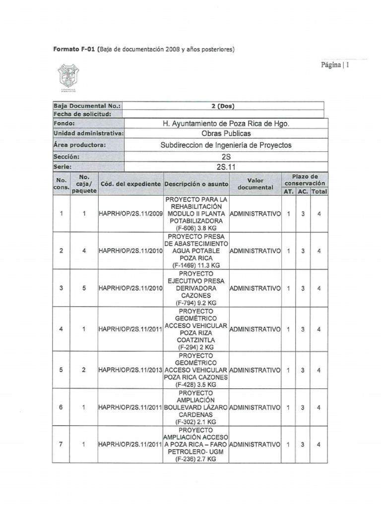 Baja Documental 2S11 | PDF