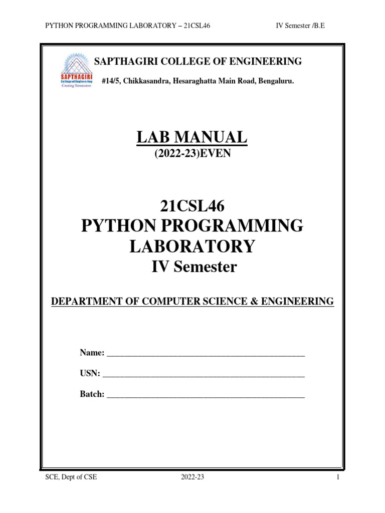 4th Sem Python Manual Final Pdf World Wide Web Internet And Web