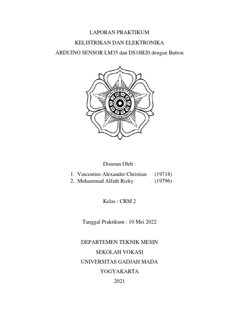LAPORAN PRAKTIKUM Arduino Sensor LM35 Dan DS18B20 | PDF | Fahrenheit | Computer Engineering