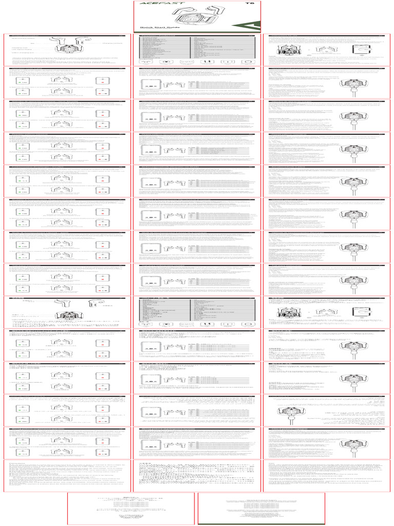 Acefast t6 Tws Earbuds Manual | PDF | Battery Charger | Headphones