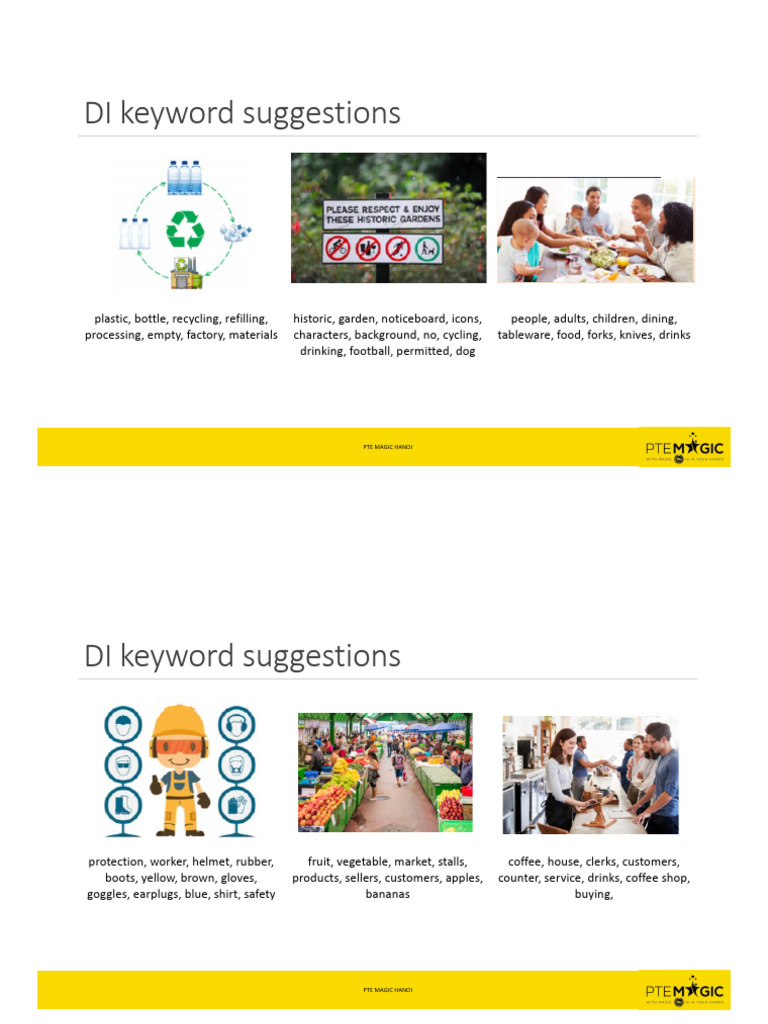 DI Keyword Suggestions (Updated) | PDF