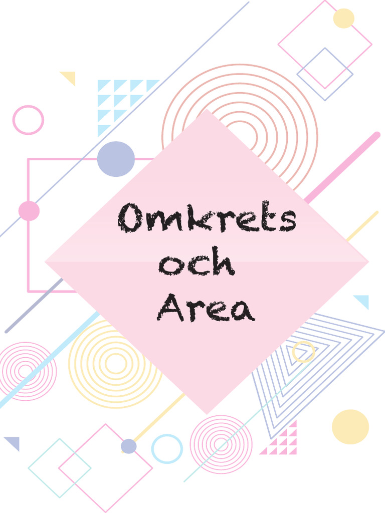 Area Och Omkrets-2 | PDF