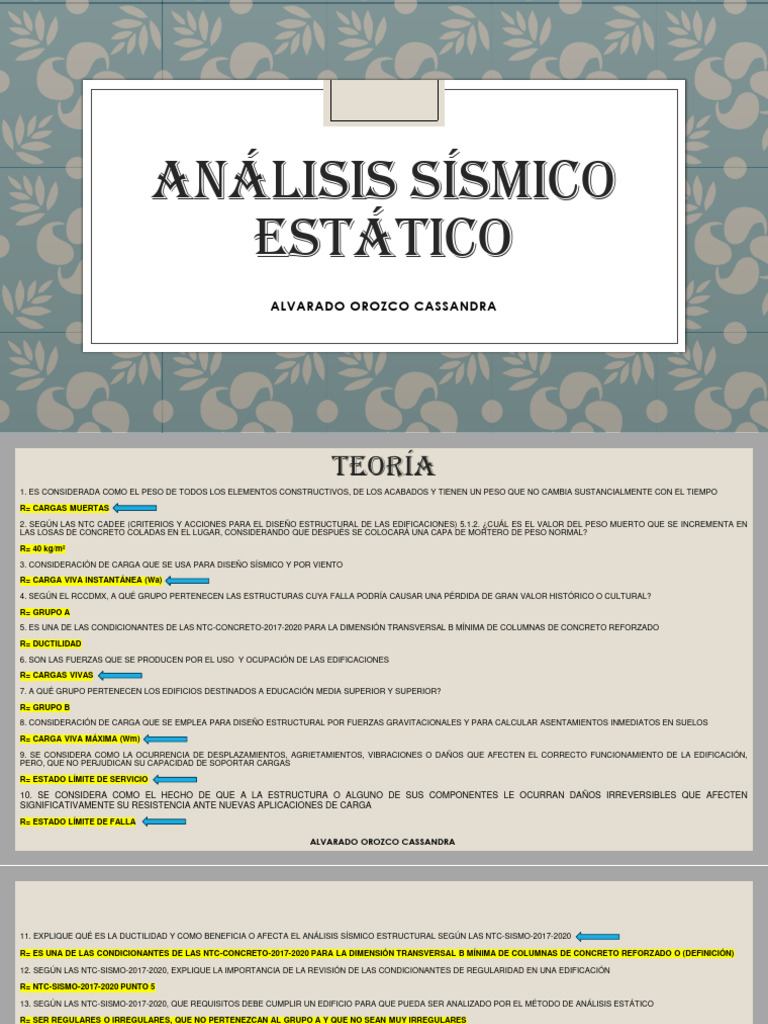 ANÁLISIS-SÍSMICO-ESTÁTICO-AOC (1) | PDF