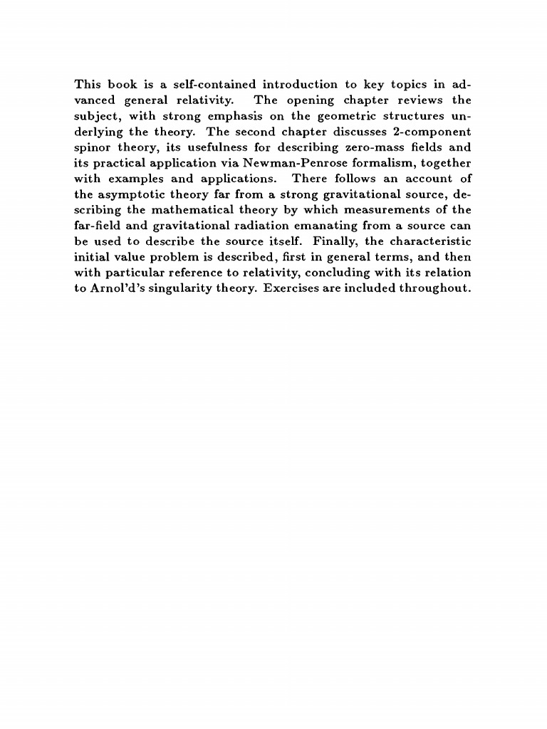 Stewart - Advanced General Relativity | PDF