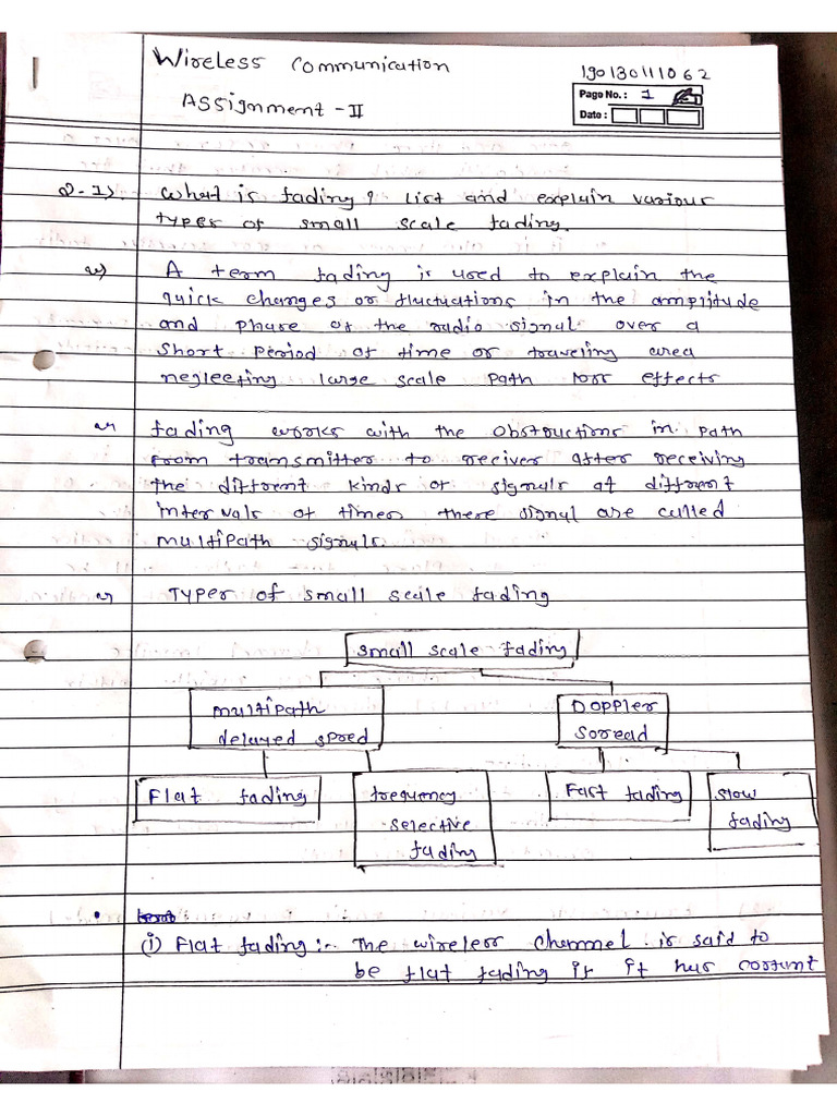 Wireless Communication Assignment 2&3 | PDF