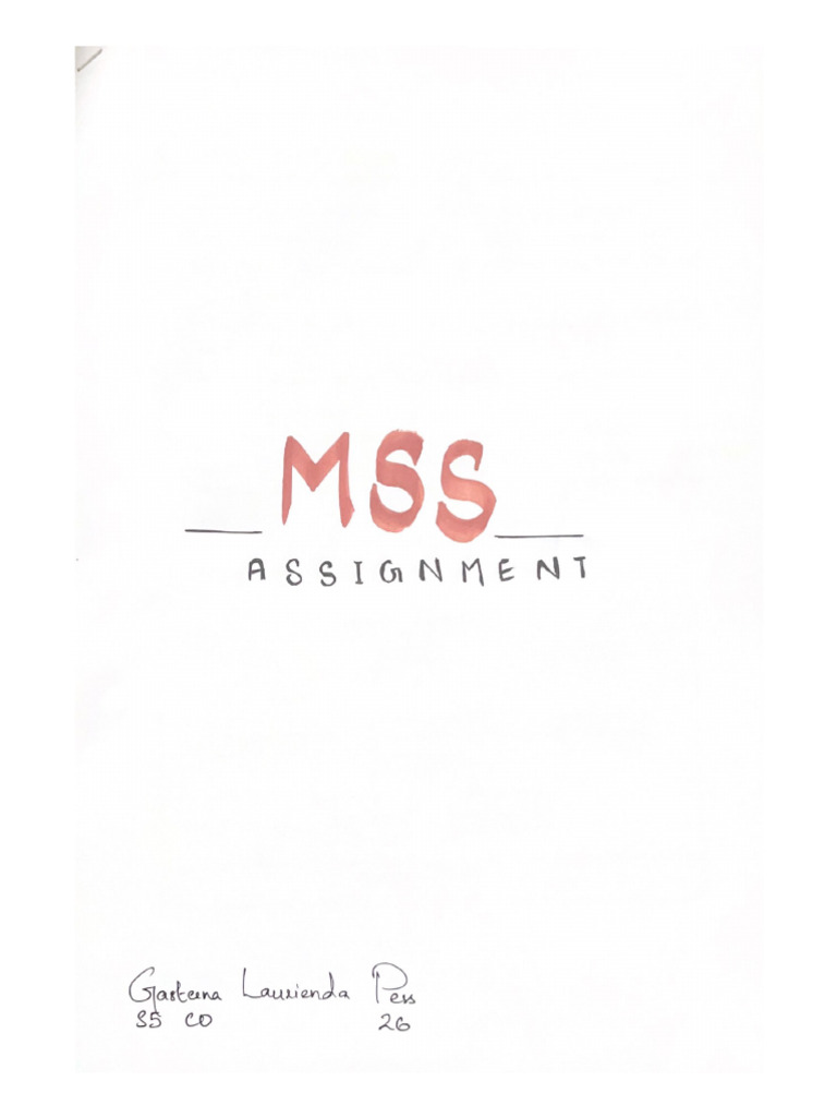 Mss | PDF