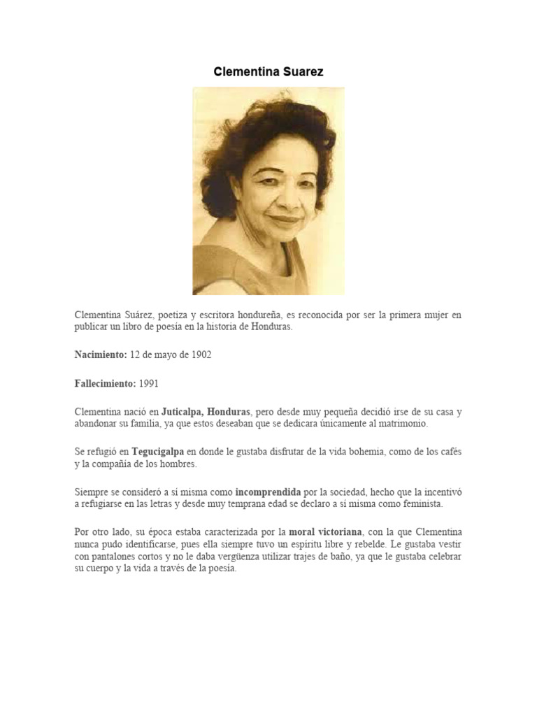 Clementina Suarez | PDF