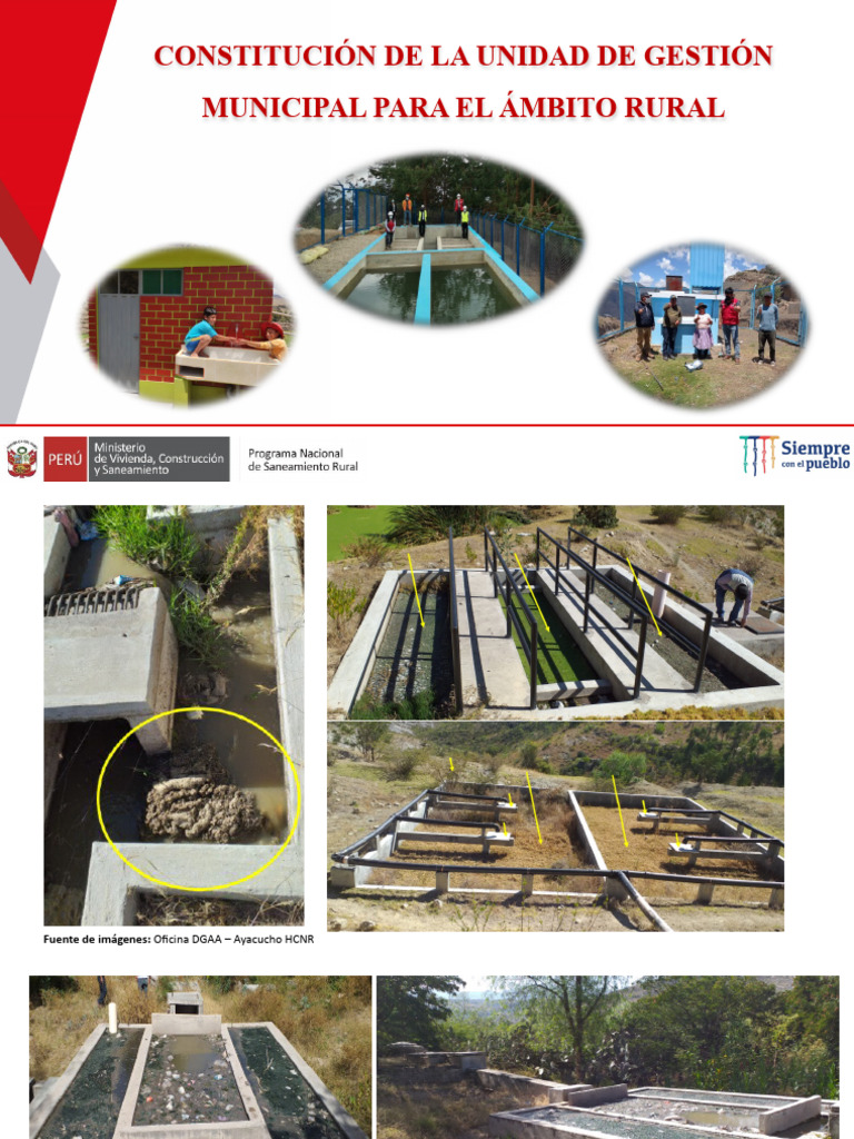 Constitución de la UGM en Ámbito Rural | PDF | Saneamiento | Gobierno local