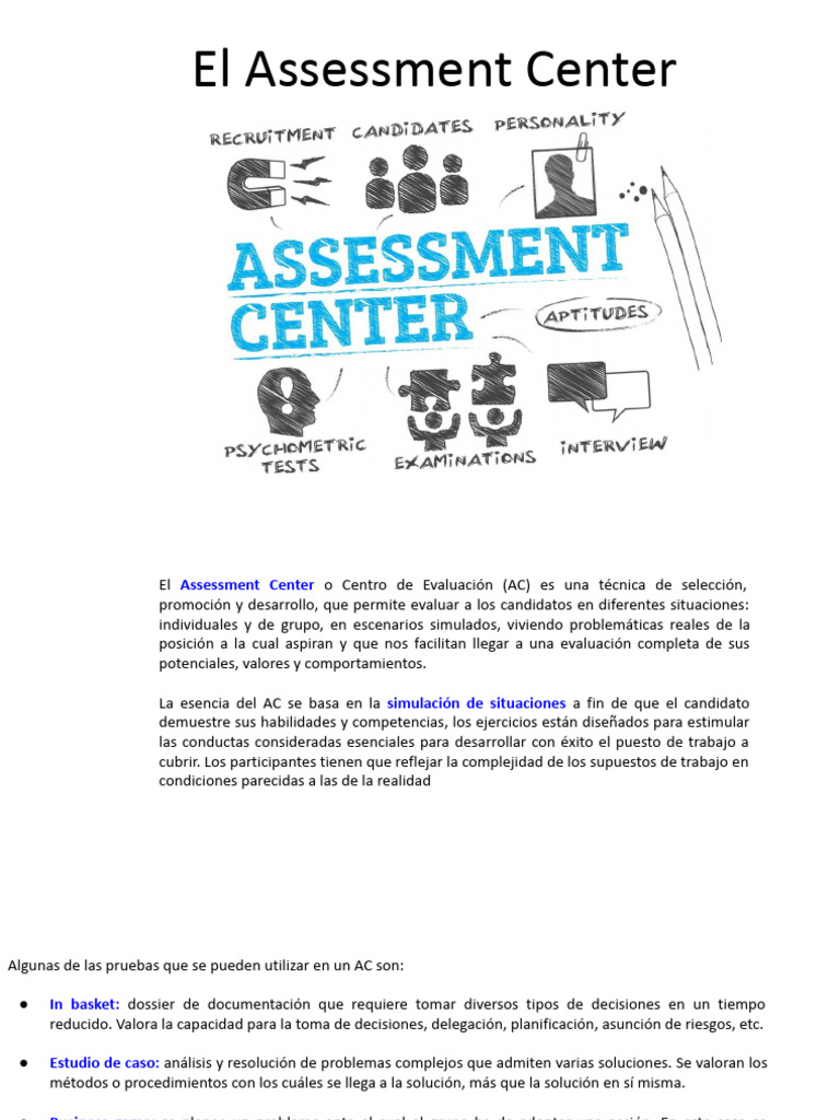 Assessment Center | PDF
