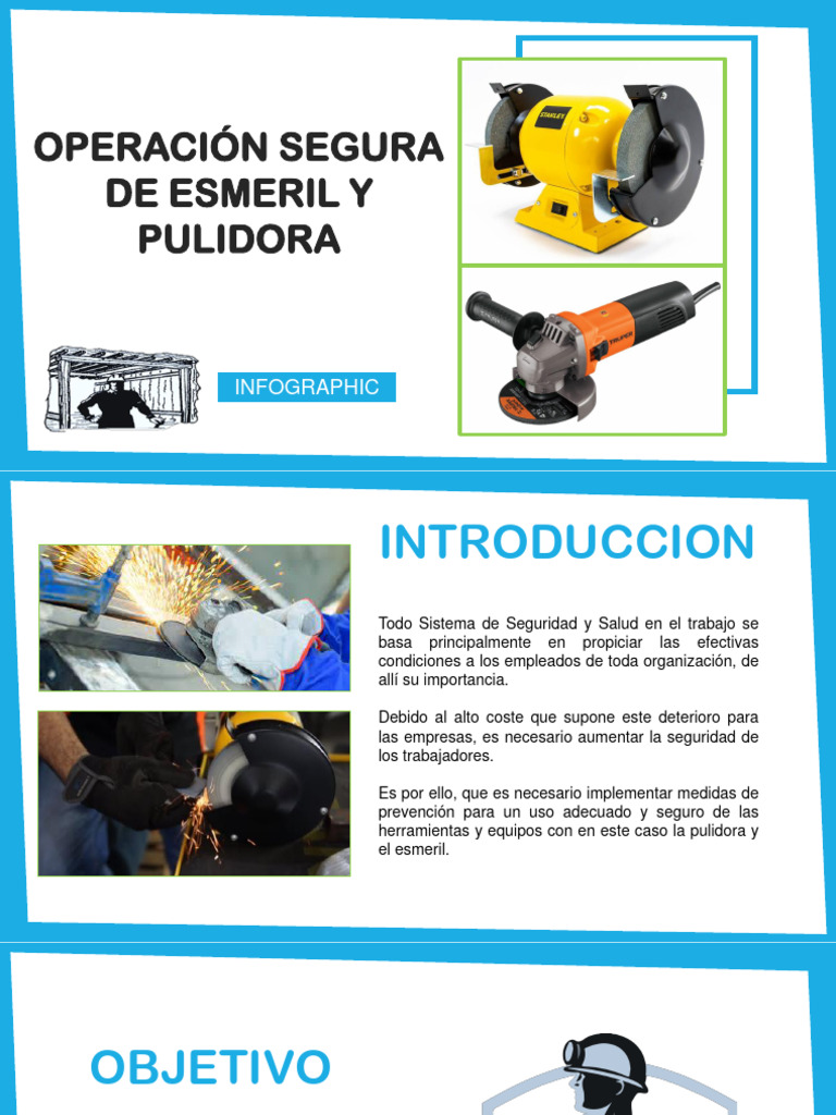 4. OPERACION SEGURA DE ESMERIL Y PULIDORA | PDF | Herramientas | Bienes manufacturados