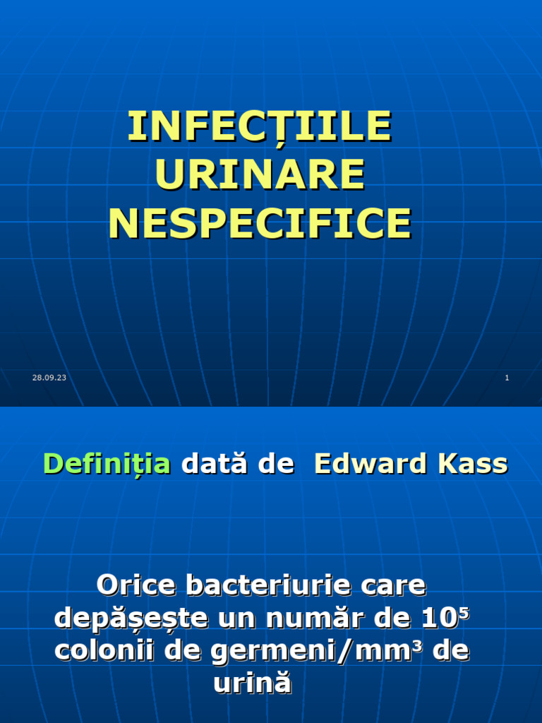 1.infectiile Urinare Nespecifice | PDF