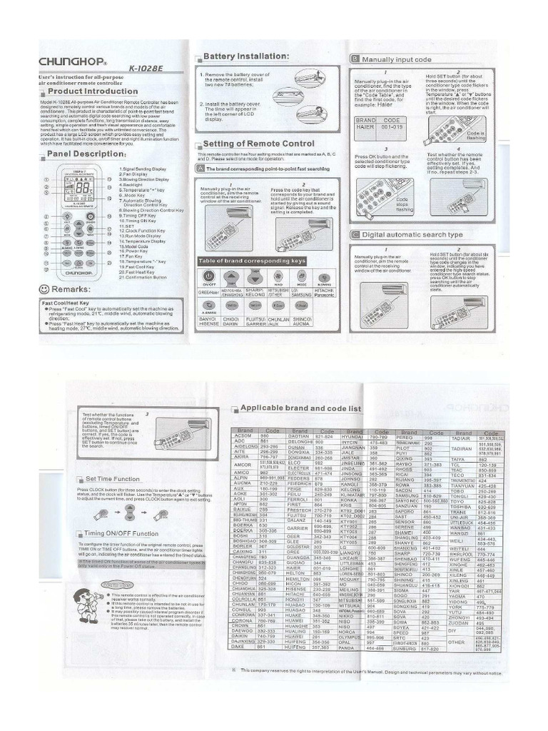 K_1028E_Manual | PDF