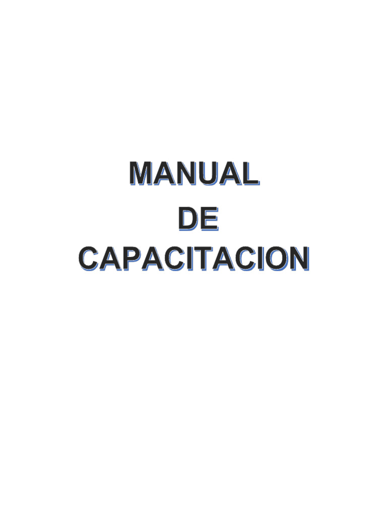 MANUAL de Capacitacion 0 | PDF | Negocios