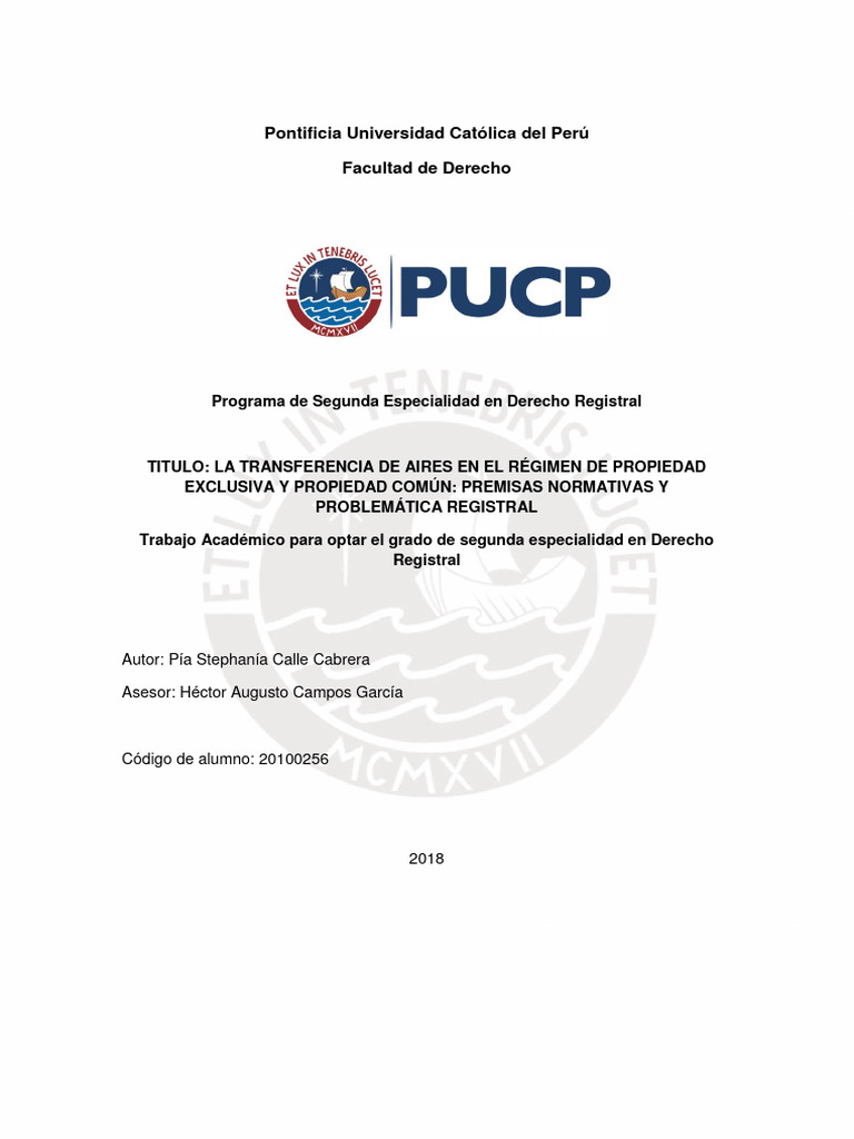 Calle Cabrera Pía Stephanía - Transferencia de Aires | PDF | Derecho