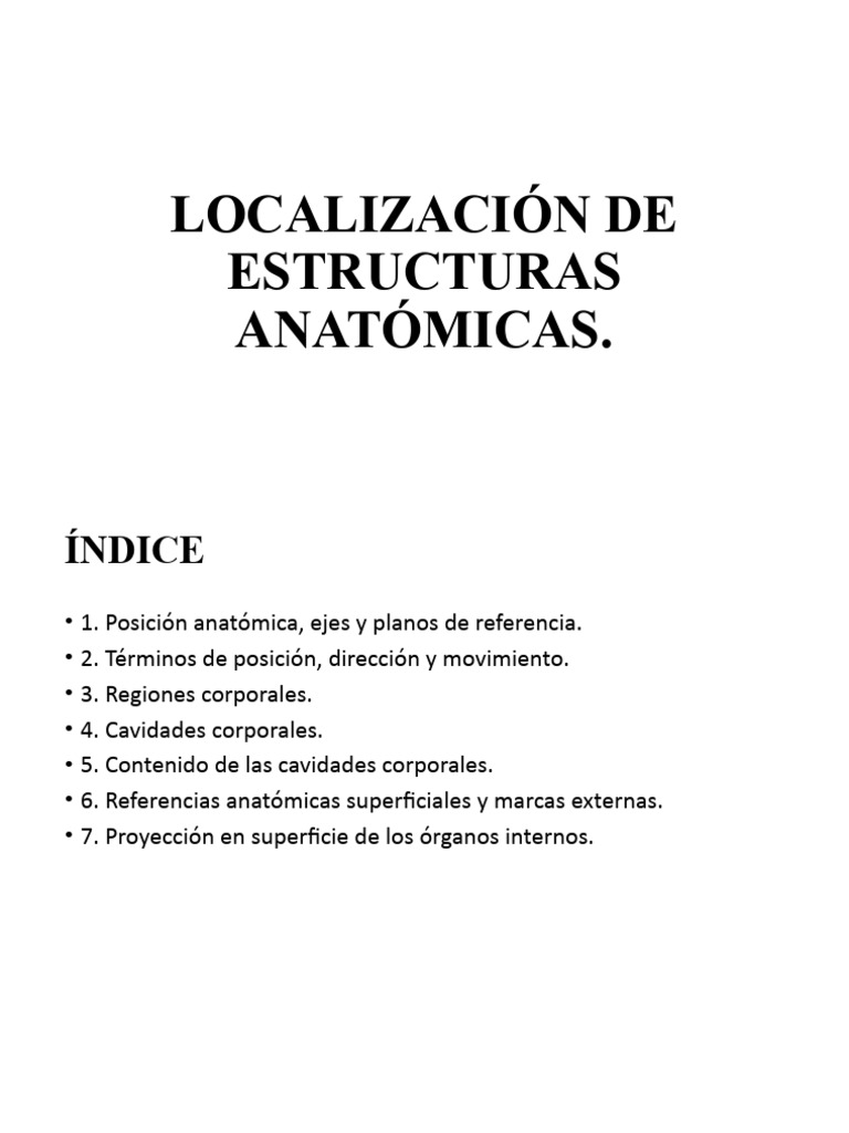 UT. 1. LOCALIZACIÓN DE ESTRUCTURAS ANATÓMICAS | PDF | Abdomen | Tórax