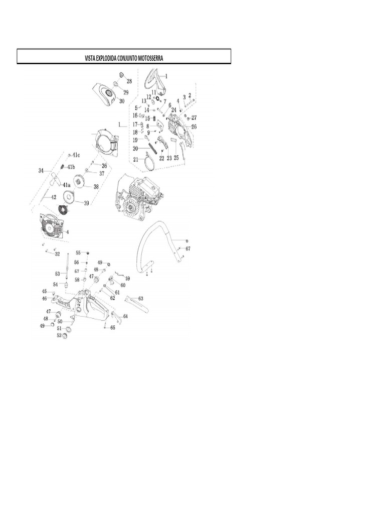 Vista Explodida Conjunto Motosserra | PDF