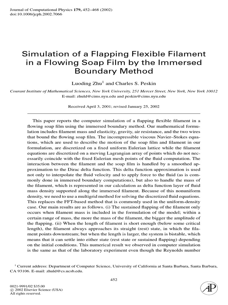 Peskin and Zhu | PDF