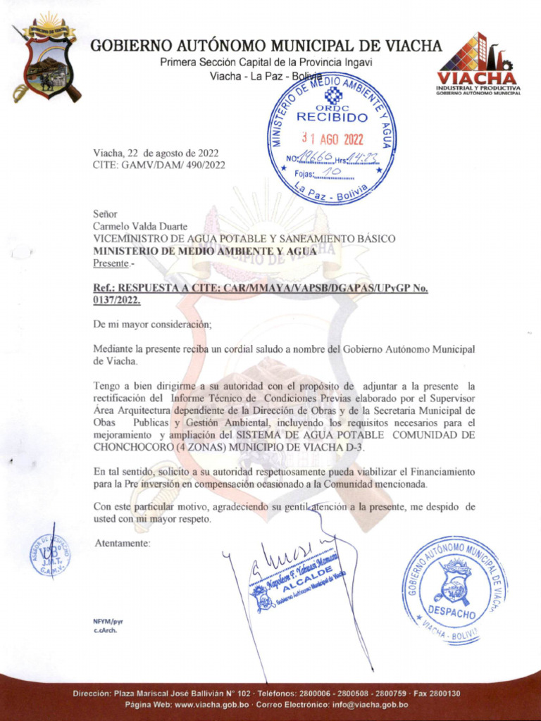 ITCP GAM Viacha | PDF