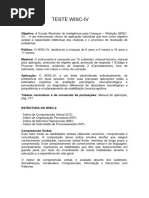 Wisc IV - Manual de Aplicação | PDF