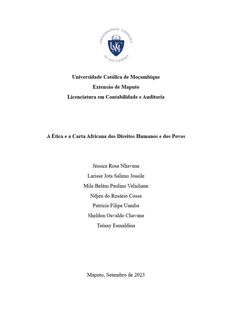 Etiek en Die Afrika-Handves Van Mense - en Menseregte | PDF