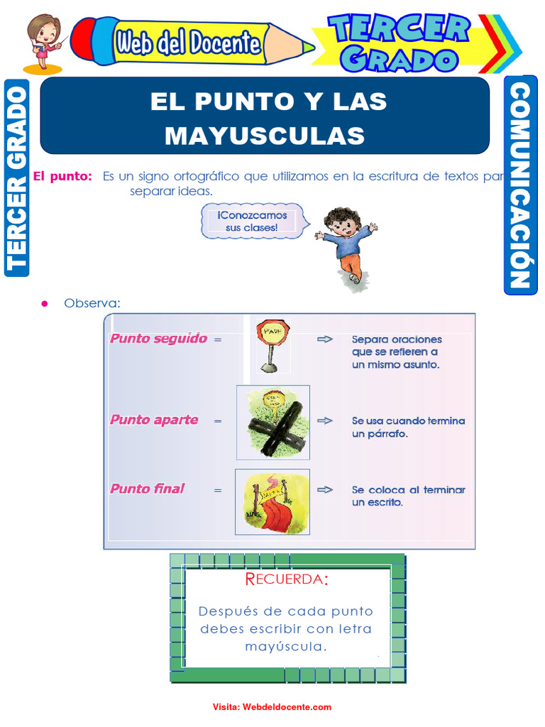 Uso de Puntos y Mayúsculas en Escritura | PDF