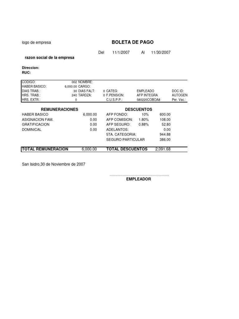 201966769-Modelo-de-Boleta-de-Pago | PDF