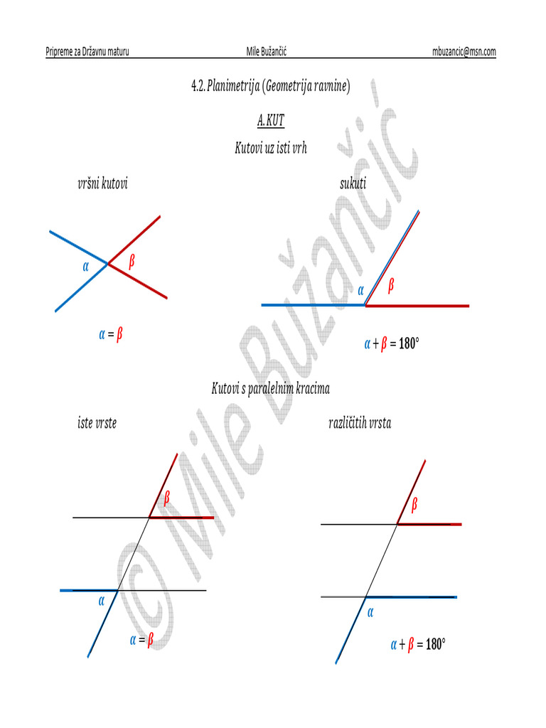 RM 4 Geometrija B Razina 2023 II Dio | PDF