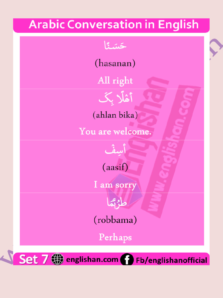 Arabic Conversation in English PDF | PDF