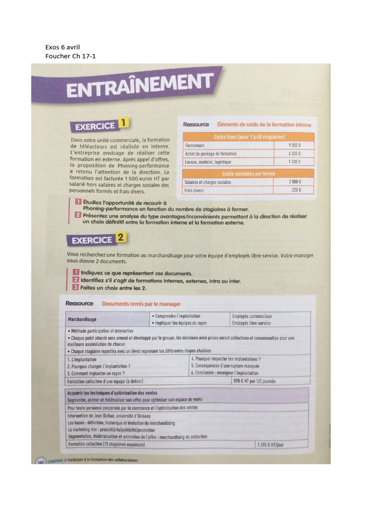 6 Avril 6 Choix Formation Foucher 17 1 | PDF