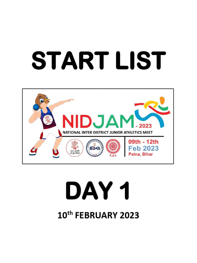 Start List Day 1 | PDF