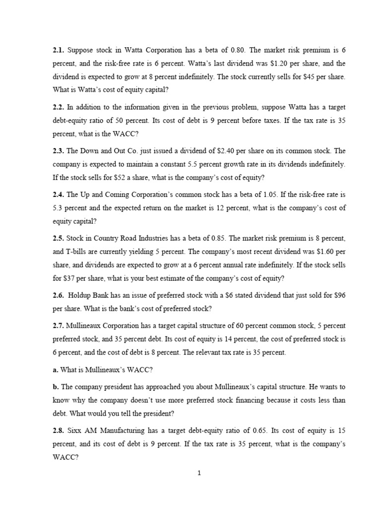 2023. Exercises Chap2 | PDF