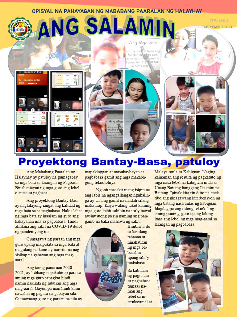 Hes Bantay Basa 2021 | PDF