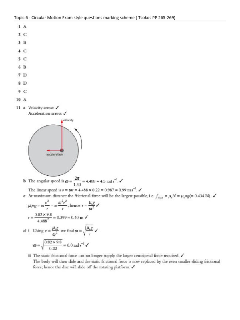 IBDP Topic 6 Exam Style-MS | PDF