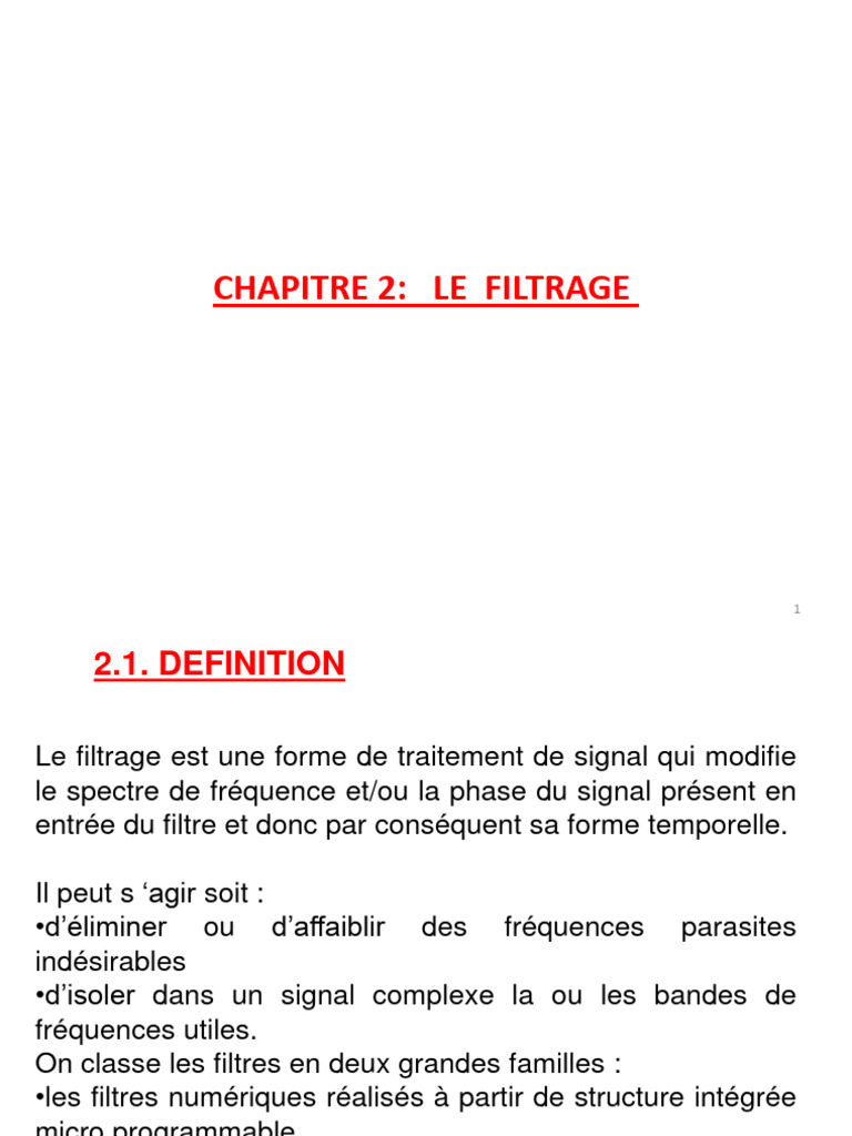 Traitement Des Signaux 2021 22 Chap2 | PDF