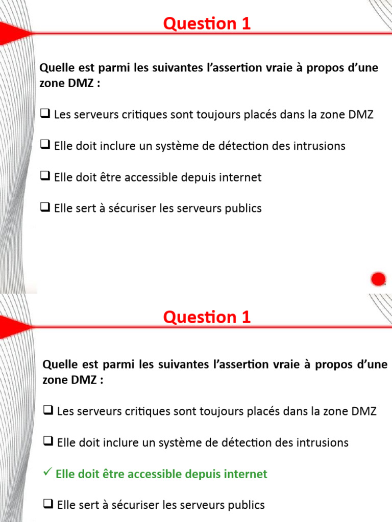 QCM Blanc SI | PDF | Réseau privé virtuel | Certificat électronique