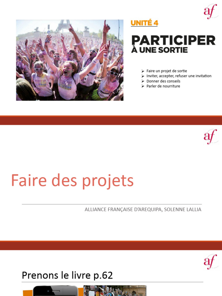 A1-3 Faire Des Projects | PDF