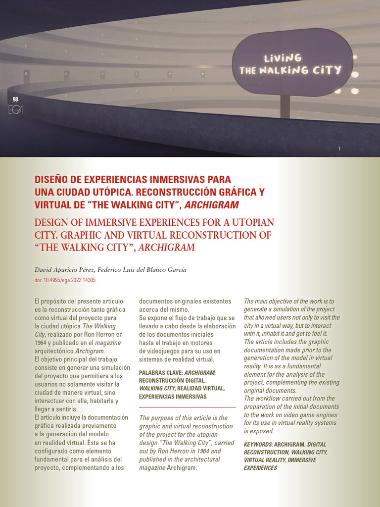 Diseño de Experiencias Inmersivas para Una Ciudad Utopica ... Diseño de Experiencias Inmersivas para Una Ciudad Utopica ...
