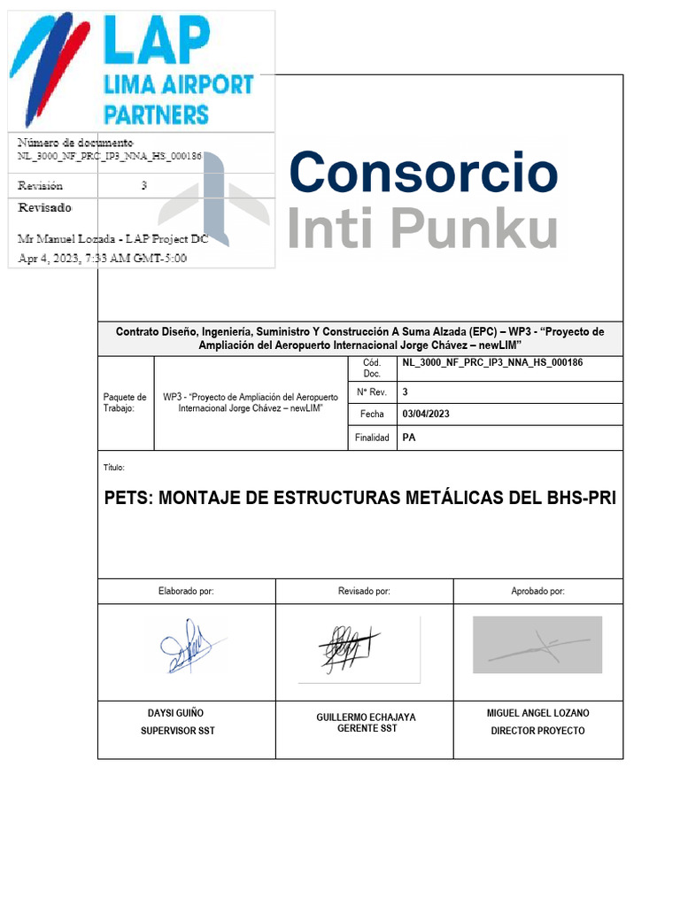 Nl_3000_nf_prc_ip3_nna_hs_000186 Rev 3 Pets Montaje de Estructuras ...