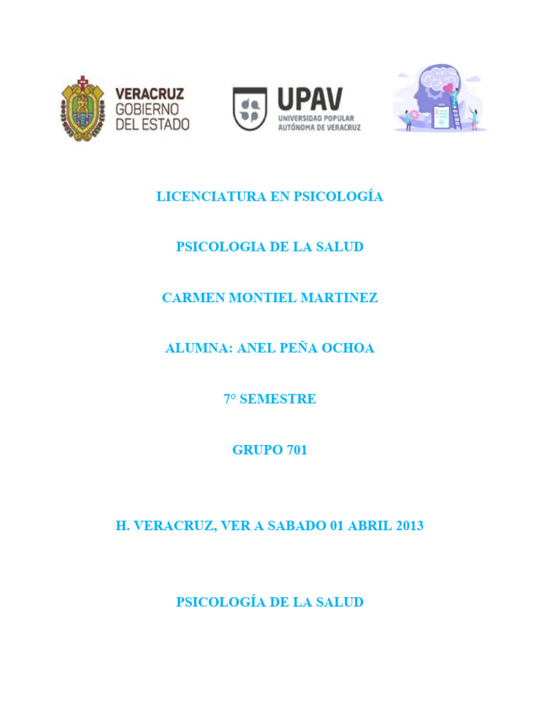 Tarea 2 Psic Salud | PDF