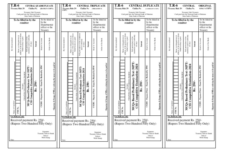 MPT Challan Form 2024 PDF | PDF