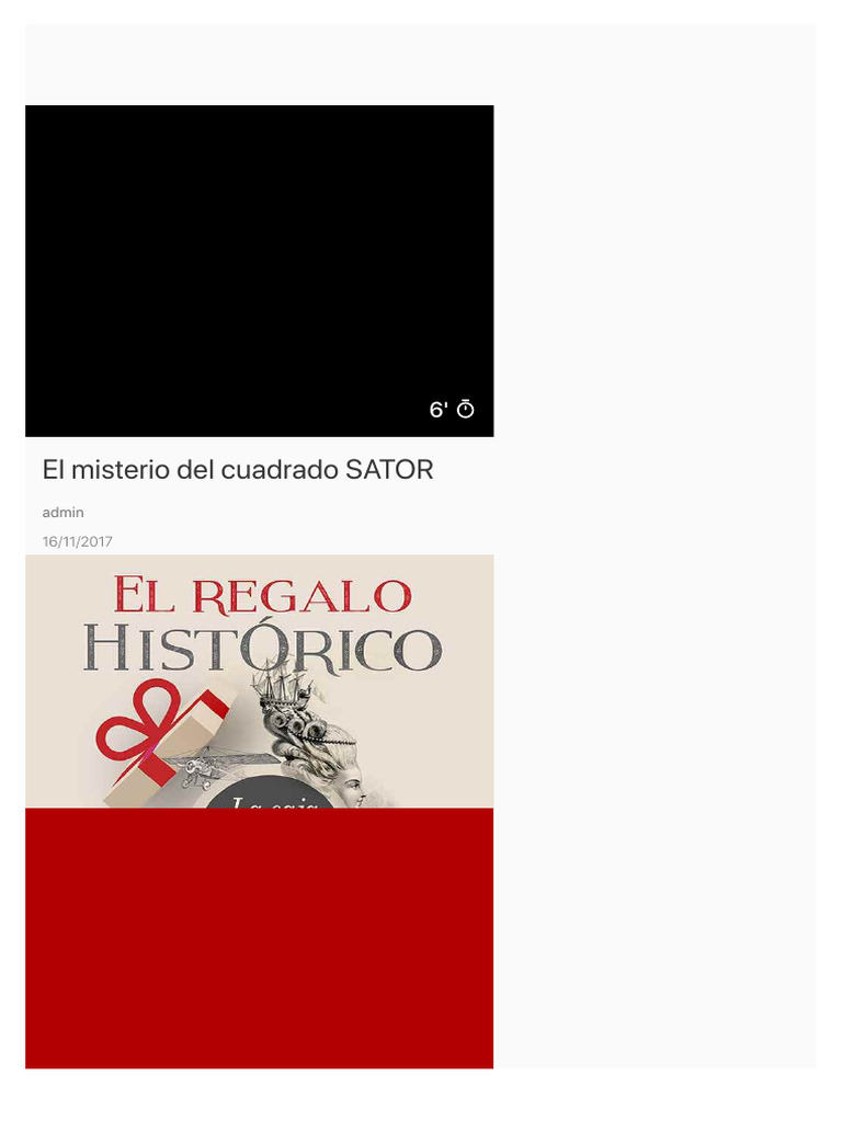 SATOR | PDF | Historia