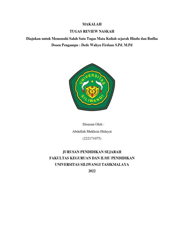 Abdullah Mukhsin Hidayat (222171075) | PDF