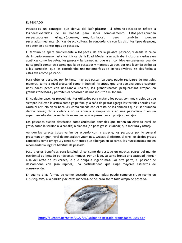 El Pescado | PDF