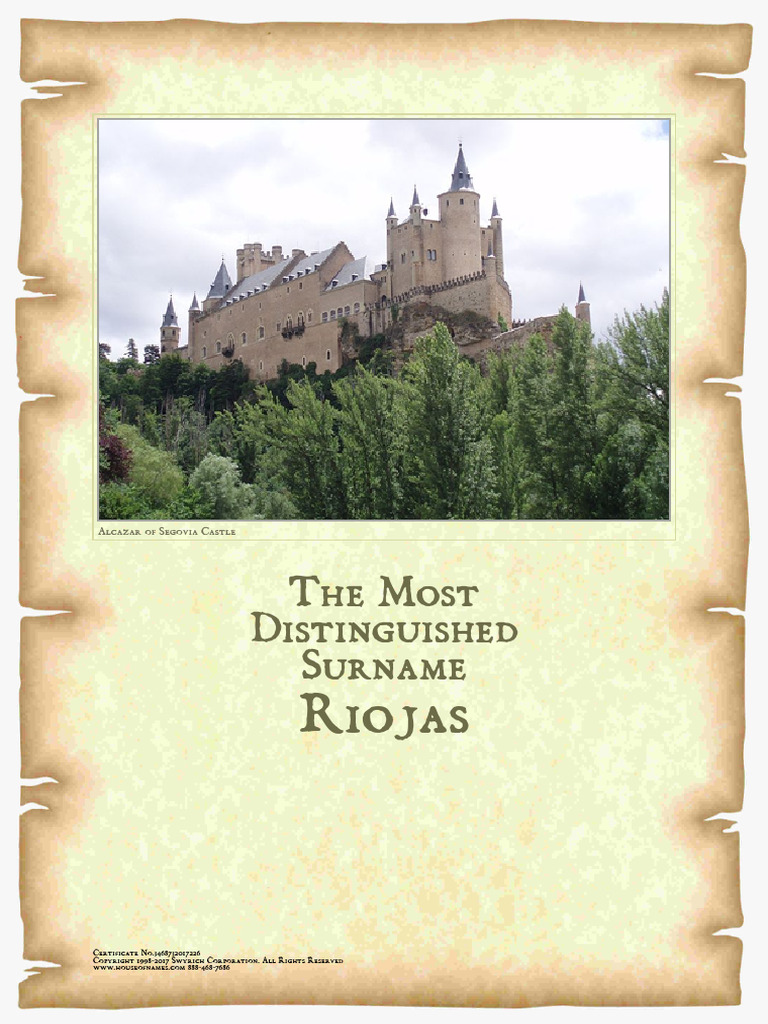 Riojas: The Most Distinguished Surname | PDF | Symbols | Feudalism